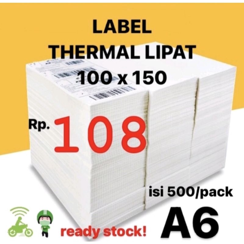Jual STIKER LABEL THERMAL 100X150 - STIKER LABEL RESI - STIKER RESI ...