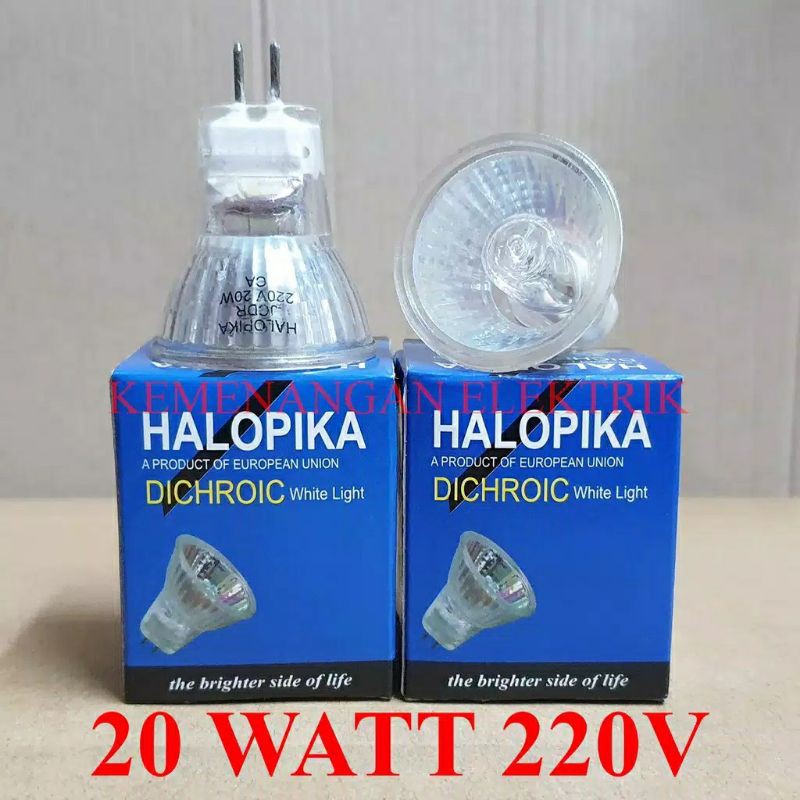 Jual lampu halopika / lampu sorot halopika /lampu halogen mr16 / lampu sorot tusuk | Shopee ...