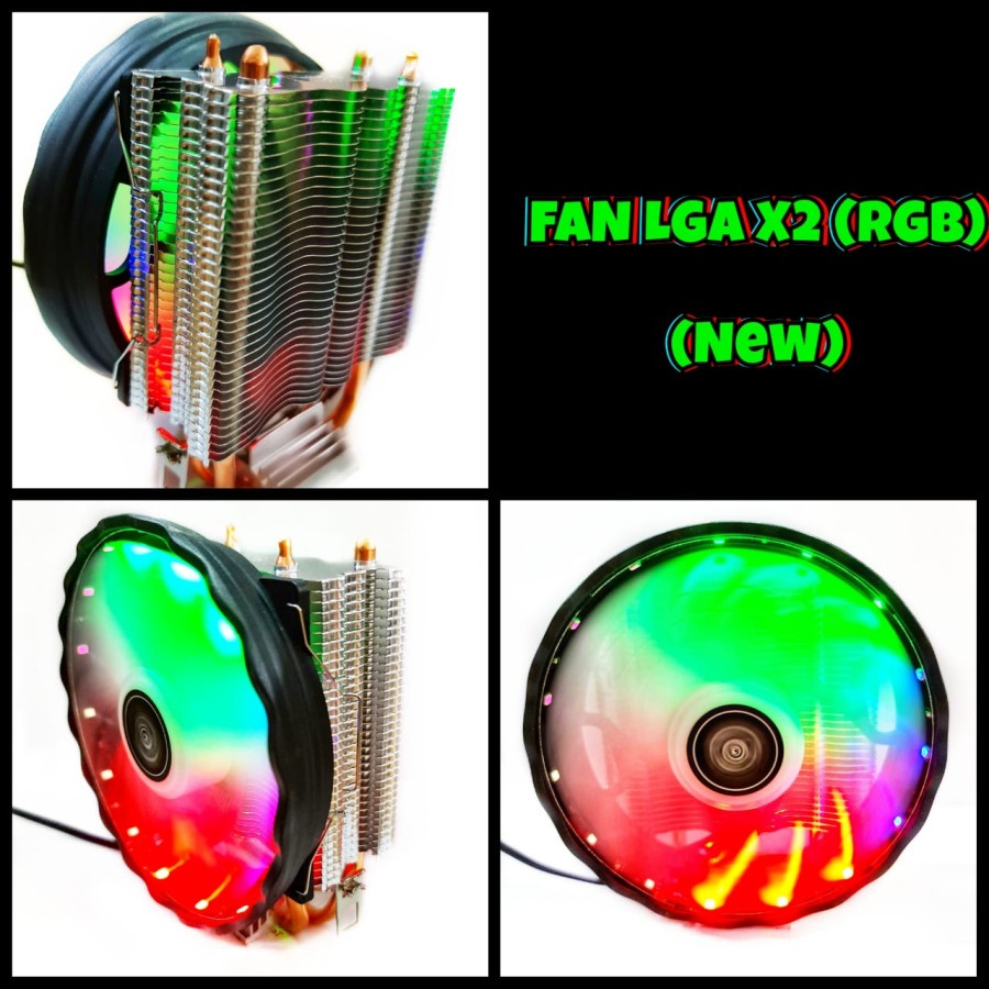 Jual Fan Processor LGA X2 RGB Combo AMD Intel / Kipas Heatsink Prosesor | Shopee Indonesia