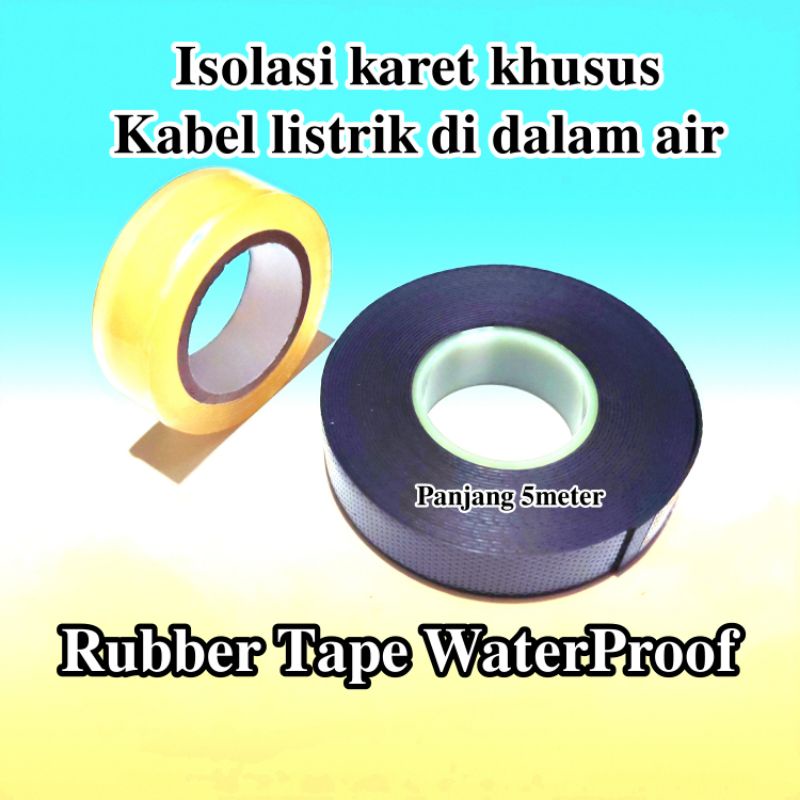 Jual Isolasi kabel listrik dalam air/rubber tape scocth/solasi karet ...