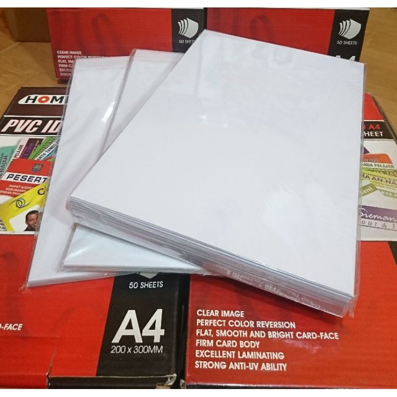 Jual Kertas PVC ID Card / Bahan ID Card 1 set (min 10 set) | Shopee ...