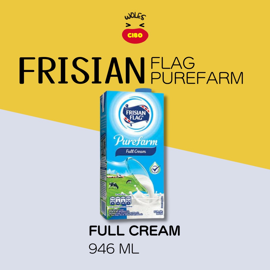 Jual FRISIAN FLAG Purefarm Full Cream 946ml Susu UHT Kemasan 1 Liter Murah Indonesia|Shopee ...