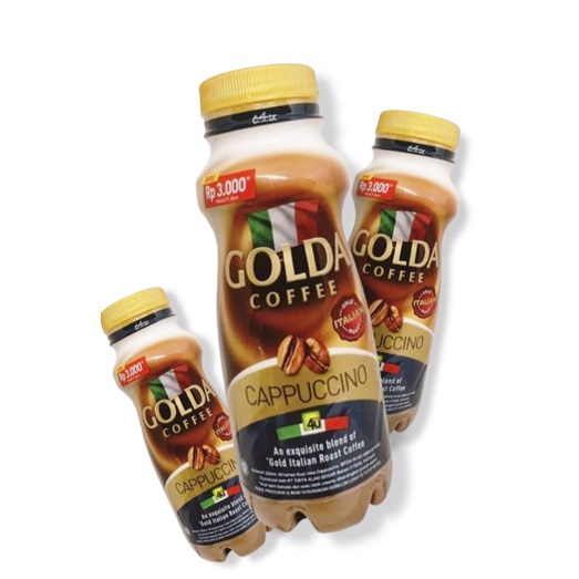 Jual Golda Coffee Capucinno Gold Italian Roast 1 dus isi 12 botol ...