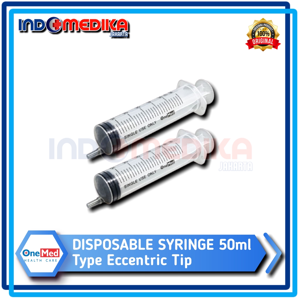Jual Syringe 50cc Onemed (ECERAN) 50ml Eccentric Tip 50 cc 50 ml ...