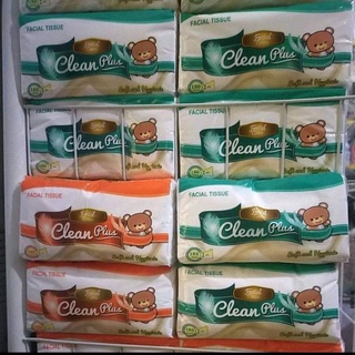 Jual TISU CLEAN PLUS 1 PACK ISI 10 PCS Facial Tissue 180 Sheets 2 Ply ...