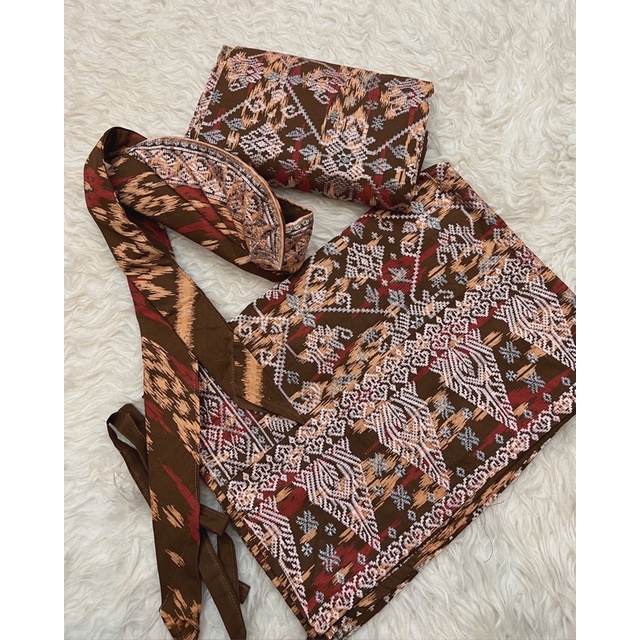 Jual Songket Couple / songket Boridr bali / set songket boridr ...