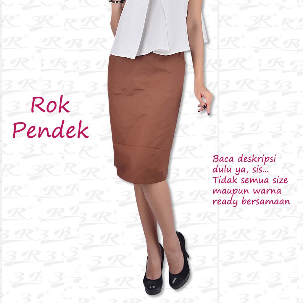 Jual Rok Pendek bahan Katun 3R, Formal/Kantor/Kerja, Big XXXL Jumbo ...