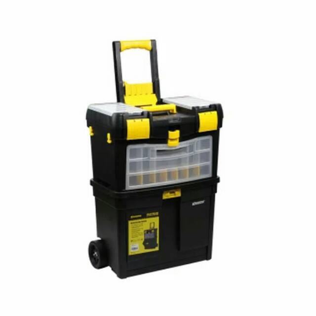 Jual KOTAK PERKAKAS KOPER RODA PLASTIK TOOL BOX KRISBOW ROLLER FLAP ...