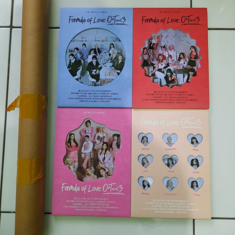 Jual TWICE FORMULA OF LOVE ALBUM ONLY + POSTER PILIH COVER MEMBER VERSI ...