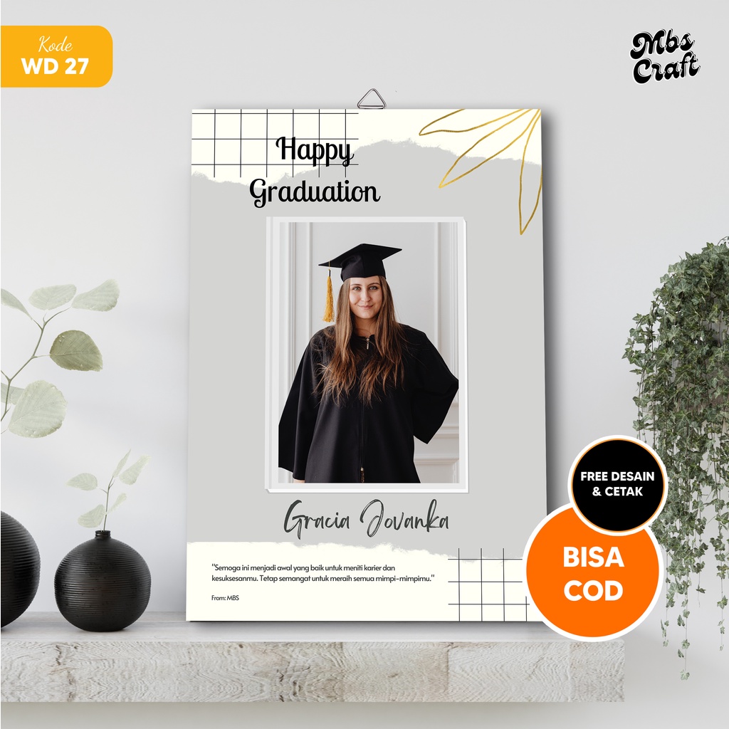 Jual Kado Wisuda - Walldecor Cetak Foto Custom - Hadiah Ulang tahun ...
