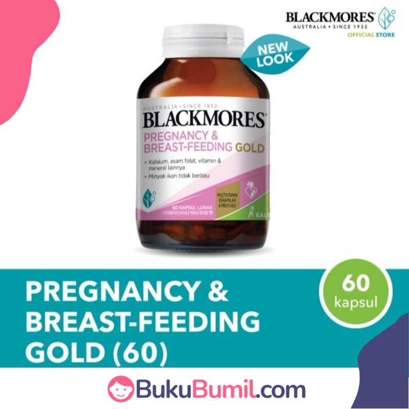 Jual Blackmores P&B Gold 60 Kapsul (Halal) - Vitamin Suplemen Ibu Hamil ...