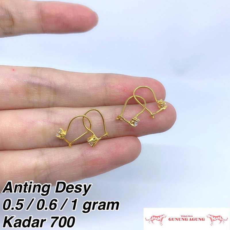 Jual Anting Dessy Desi Satu Mata Simple Polos lucu cewek modis viral ...