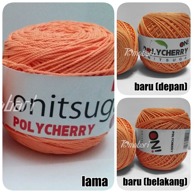 Jual BENANG RAJUT POLYESTER POLYCHERRY PEACH / ORANGE PEACH (TBP- 101 ...