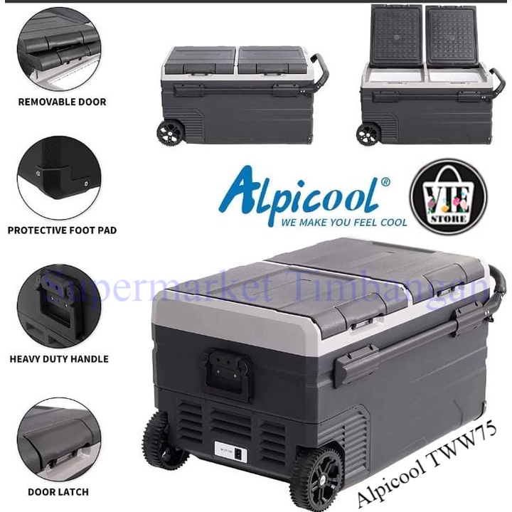 Jual Alpicool TWW75/Kulkas Portable/Mini Freezer/Kulkas Mobil/Kulkas Mini/Kulkas Wadah Vaksin ...