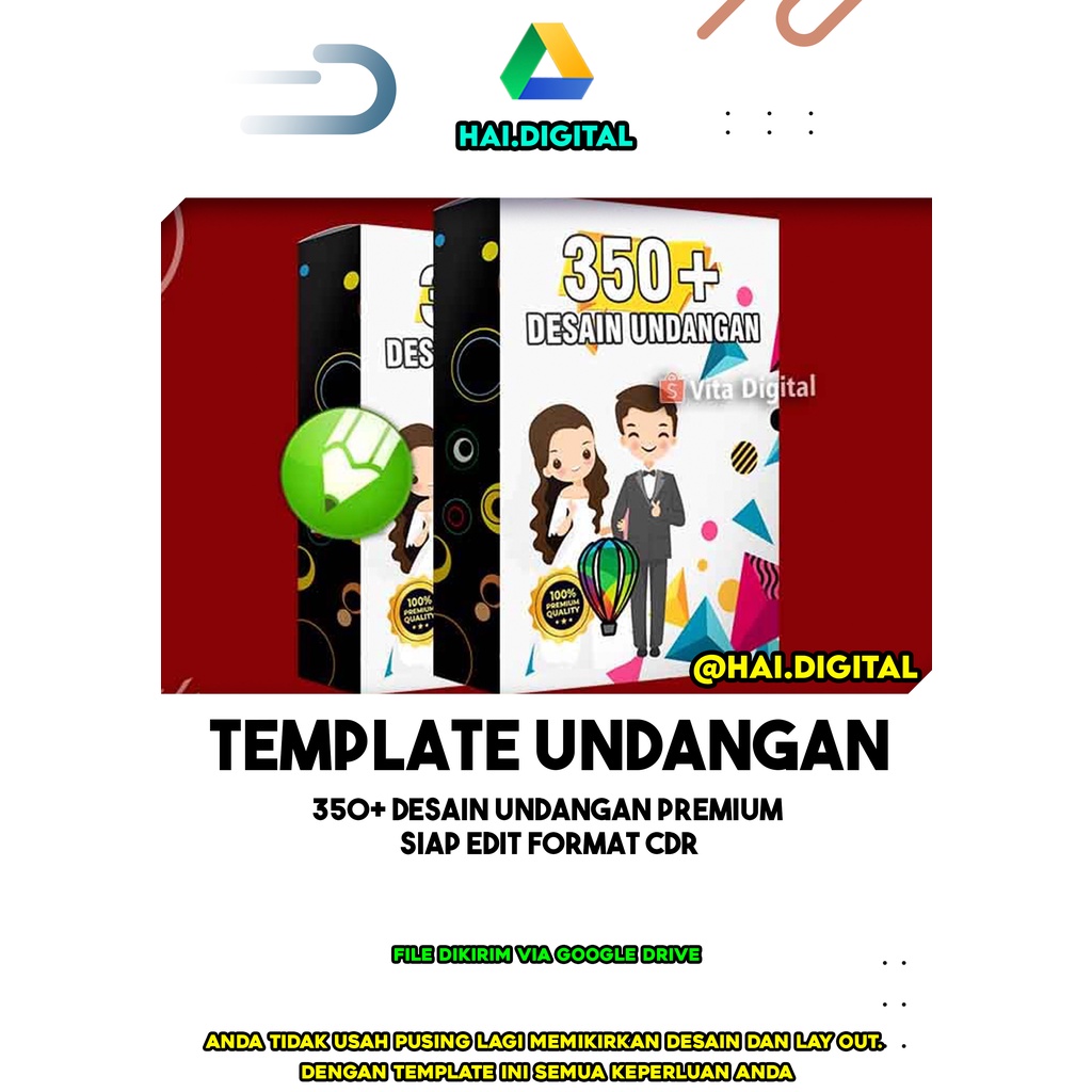 Jual 350+ Desain Undangan Premium Siap Edit Format CDR | Shopee Indonesia