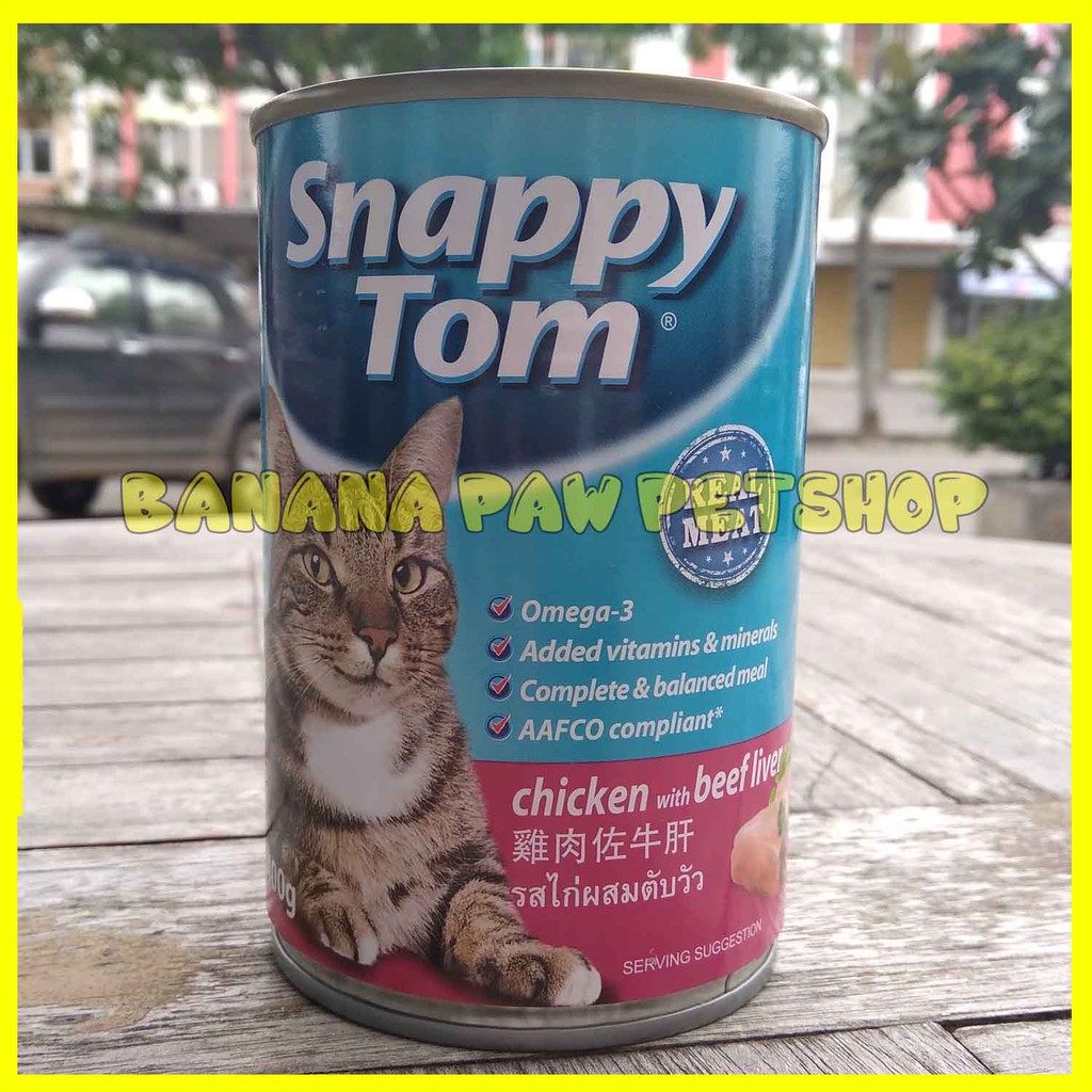 Jual SNAPPY TOM Can All Variant 400gr / Makanan Kucing Basah Snapy Tom ...