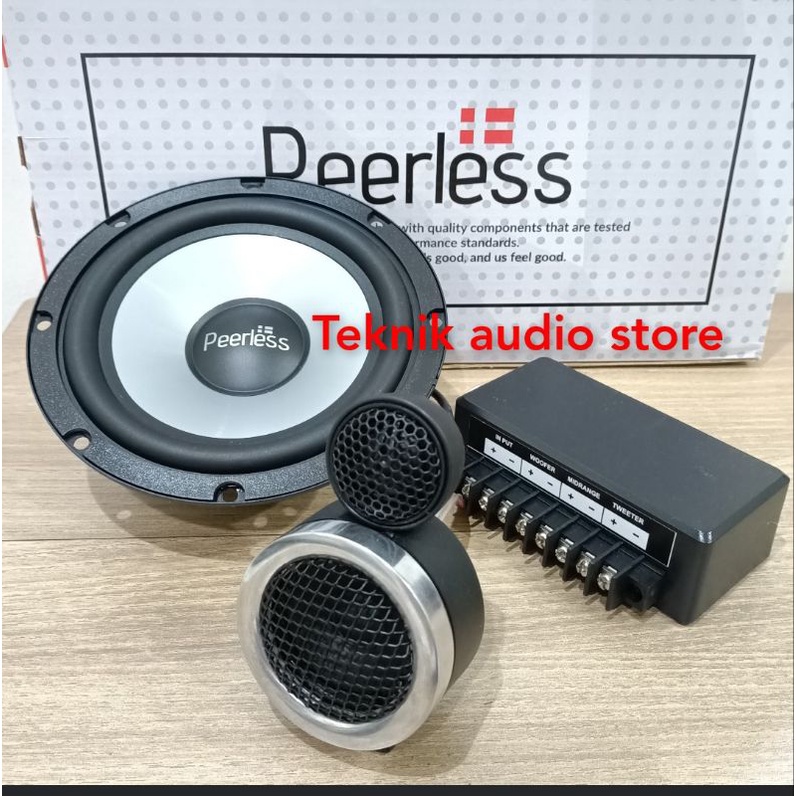 Jual Speaker 3way Custom Midbass Peerless 6.5"-2Way Midrange Tweeter Plus Mounting -Crossover ...