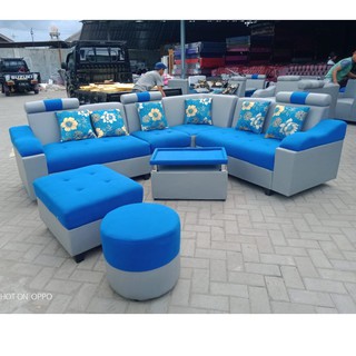 Jual (Free Ongkir) Sofa Sudut / Sofa Kotak / Sofa Beranak/ Sofa Besar ...