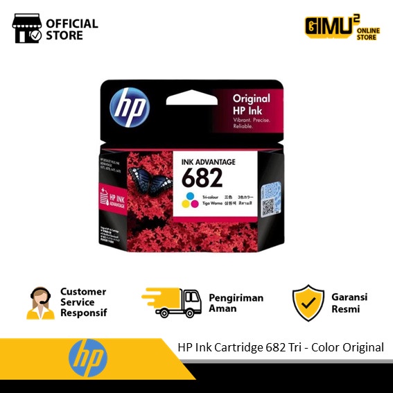 Jual HP Ink Cartridge 682 Tri - Color Original | Shopee Indonesia