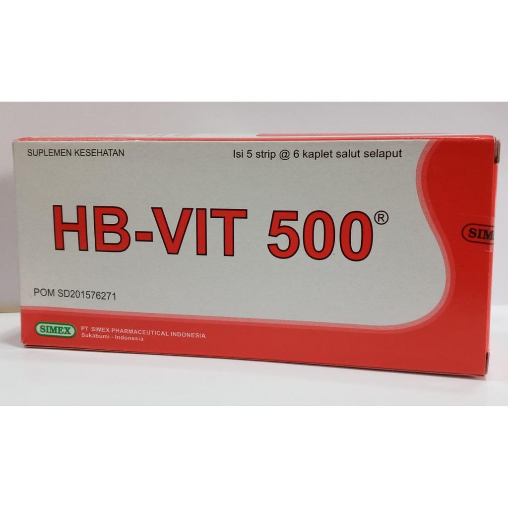 Jual HB VIT 500 BOX ISI 30 TAB - Kaplet pencegah anemia pada kehamilan ...