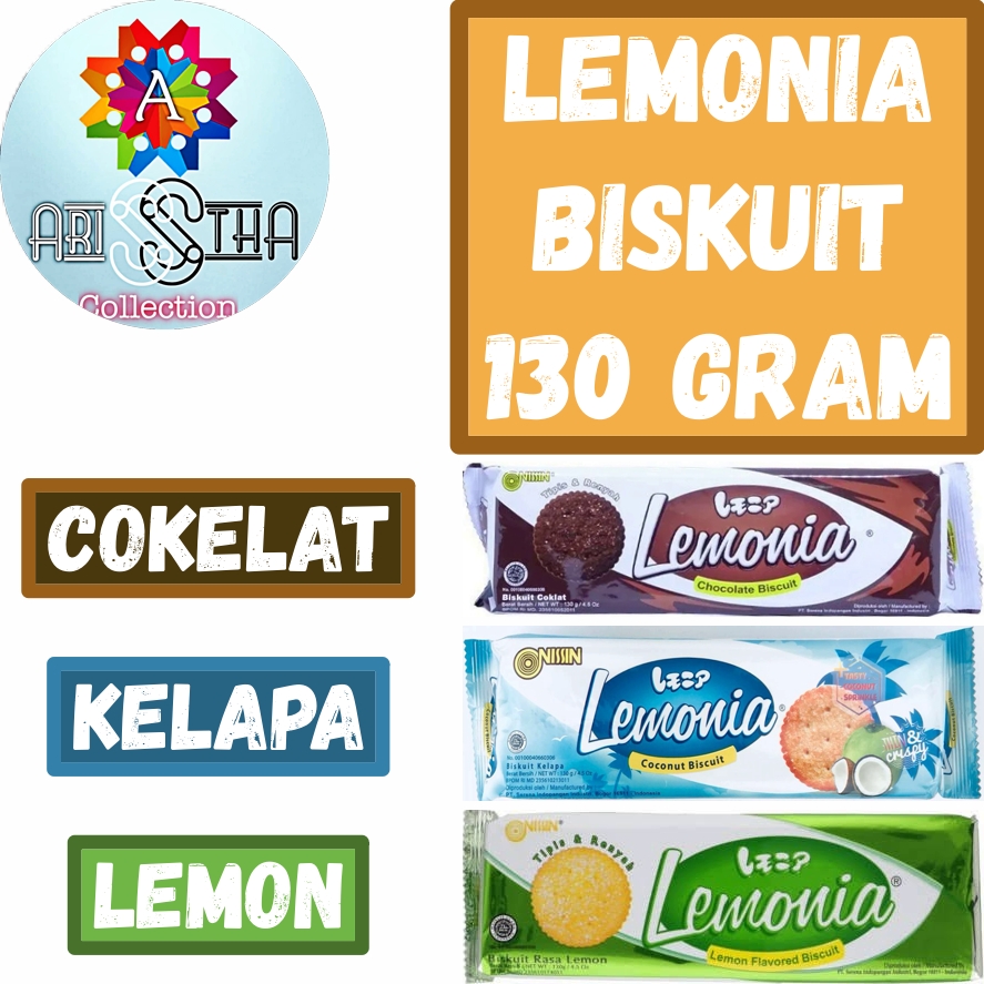 Jual Lemonia Biskuit Lemon - Cokelat - Kelapa - 130 Gram | Shopee Indonesia