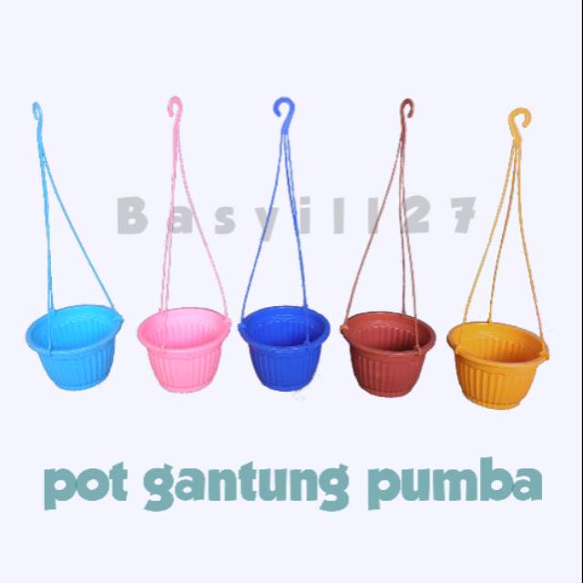 Jual Pot gantung plastik pumba / pot bunga gantung tanaman rambat ...