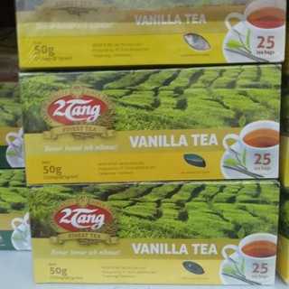 Jual 2 Tang Vanilla Tea Teh celup rasa Vanila kemasan box isi 25 ...