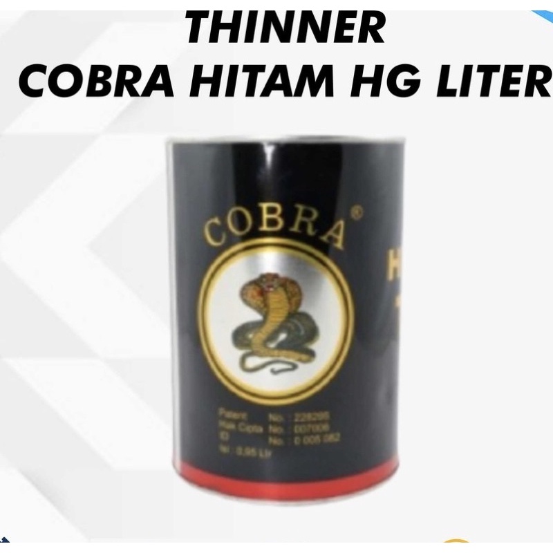 Jual THINNER COBRA 1 liter HG (HIGH GLOSS) | Shopee Indonesia