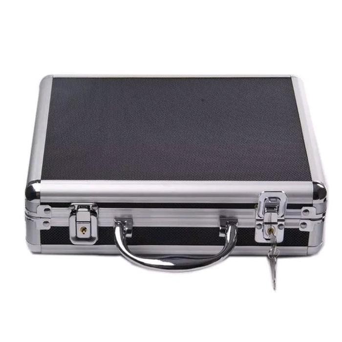 Jual Unik Hand gun box gun pistol case safety gun safe cover koper ...
