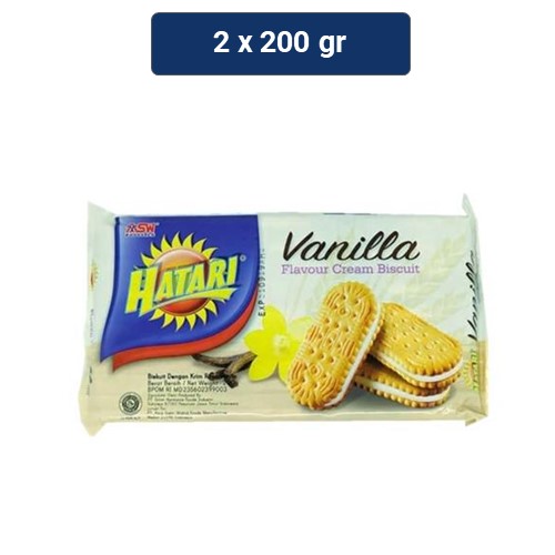 Jual Hatari Biskuit Vanilla Cream 2 x 200 gr | Shopee Indonesia