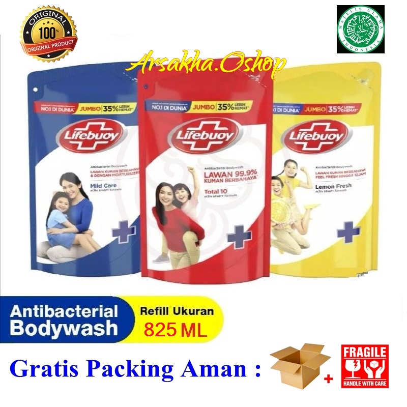 Jual LIFEBUOY BODY WASH MILDCARE POUCH | Shopee Indonesia