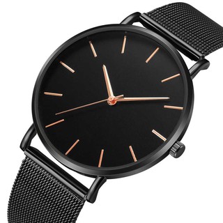 Jual JAM TANGAN PRIA RELOGIO ANALOG HITAM POLOS KASUAL FORMAL STAINLESS ...