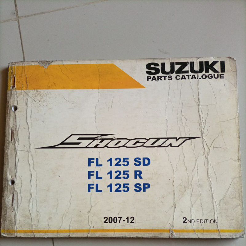 Jual buku parts part katalog catalog suzuki shogun pro 125 sp | Shopee ...