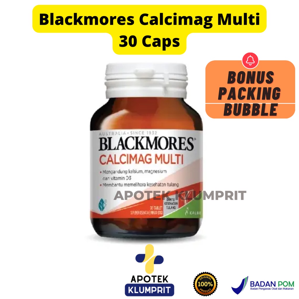 Jual BLACKMORES CALCIMAG MULTI / 30 TABLET / CALCIUM / MAGNESIUM / KALSIUM / TULANG / DAYA TAHAN ...