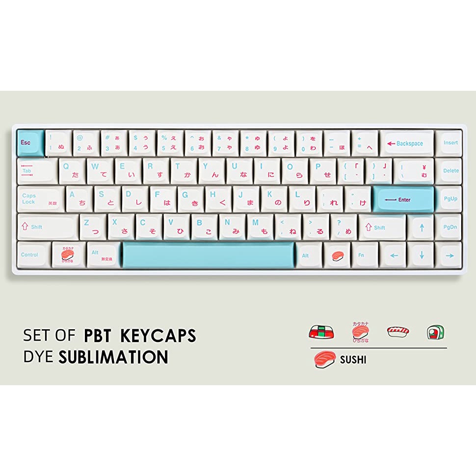 Jual Keycaps PBT DYE SUB Sushi - XDA Profile | Shopee Indonesia