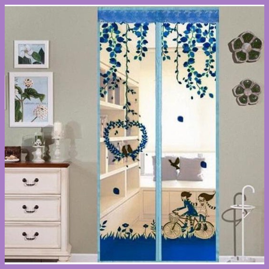 Jual Tirai pintu Tirai Anti Nyamuk Tirai Magnet Premium Polos dan ...