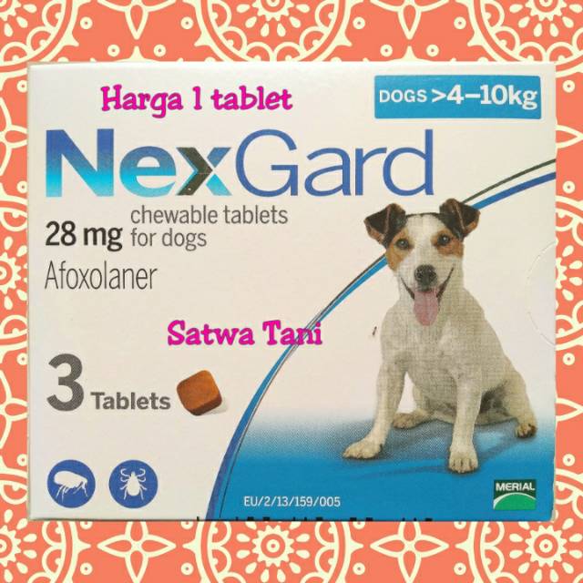 Jual NexGard M for dogs 4 -10 kg (harga 1 tablet) | Shopee Indonesia