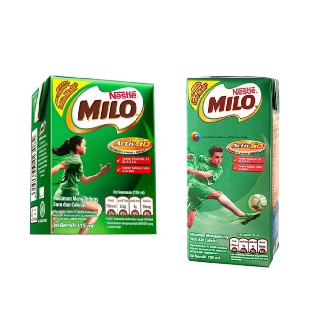 Jual Nestle Susu Milo UHT 115ml/190ml | Shopee Indonesia