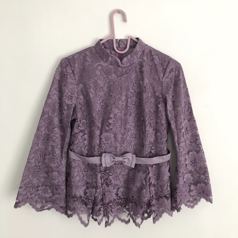 Jual Kebaya Brukat Modern Deep Lilac/Ungu Tua (KEBAYA WISUDA/KEBAYA ...