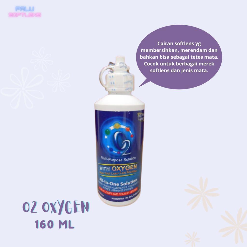 Jual Cairan Air Softlens / Air Pembersih Softlens / O2 Oxygen 160ml ...