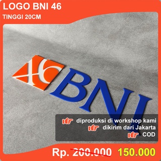 Jual LOGO BNI 46 Bahan Akrilik Laser Cutting | Shopee Indonesia