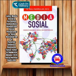 Jual MEDIA SOSIAL Perspektif Komunikasi Budaya Dan Sosioteknologi - Dr Rulli Nasrullah MSi ...