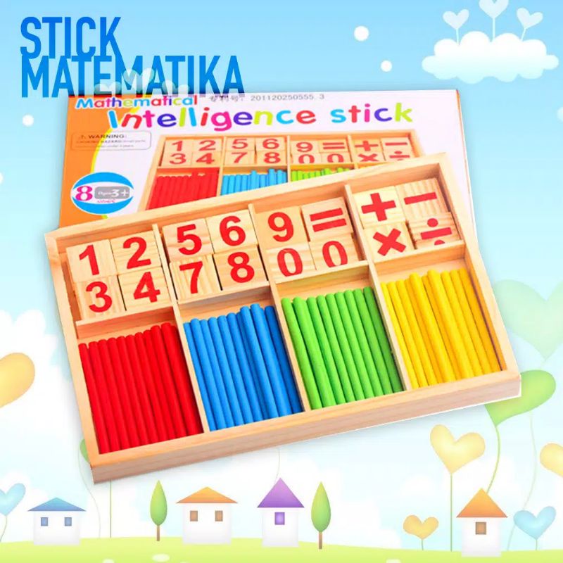 Jual Intelligence Stick / Mainan Edukasi Matematika Belajar Berhitung ...