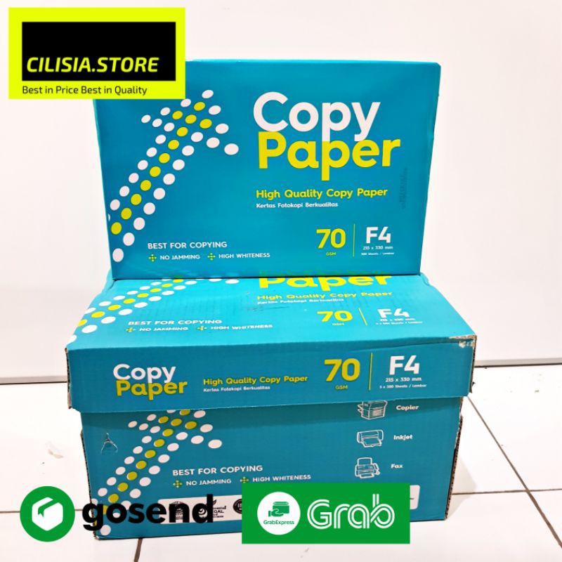 Jual kertas HVS A4 dan Folio Copy Paper / Kertas Print 1 Rim 500 Lembar ...
