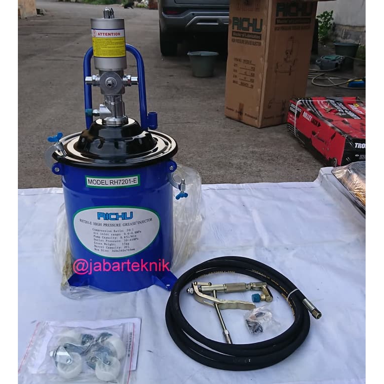 Jual POMPA GEMUK ANGIN 20 LITER AIR GREASE LUBRICATOR RICHU | Shopee ...