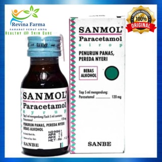 Jual Sanmol Syrup 60ml Obat Turun Panas Anak, Demam, Sakit Gigi Anak, Anti Nyeri 100% Produk ...