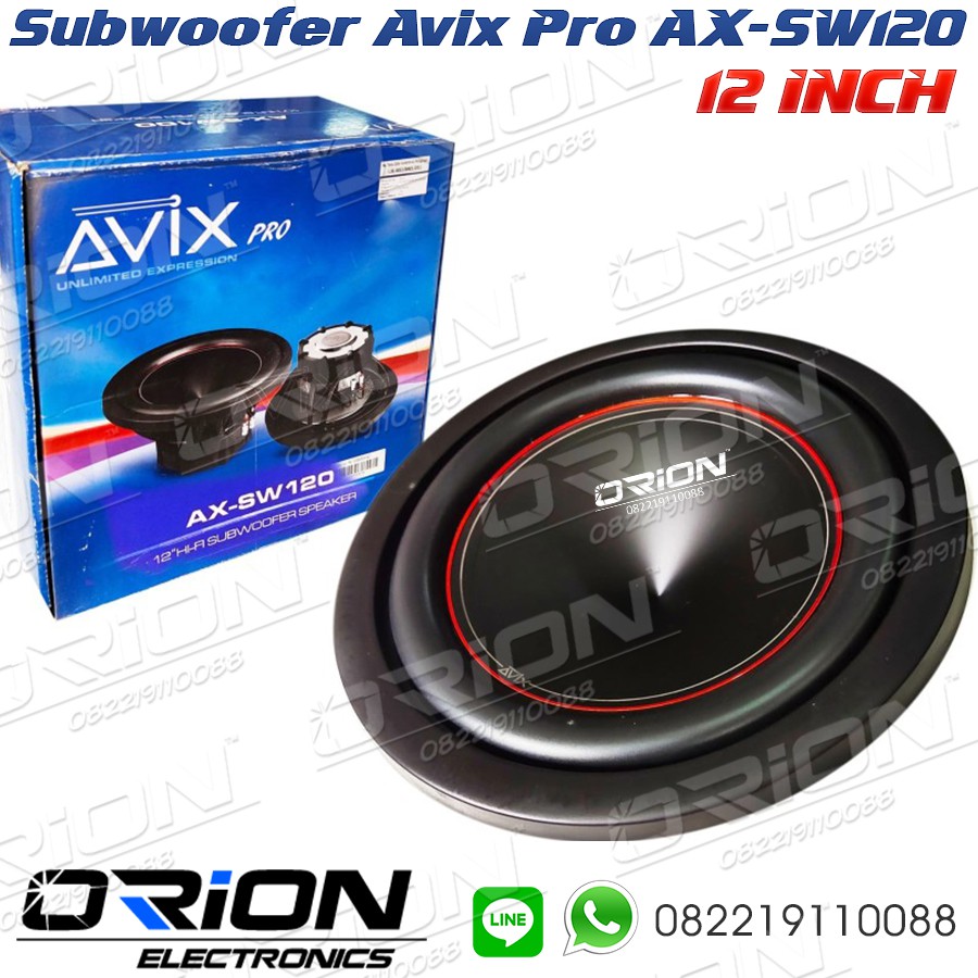 Jual Subwoofer Avix Pro AX SW120 12 inch Subwoofer AVIX | Shopee Indonesia