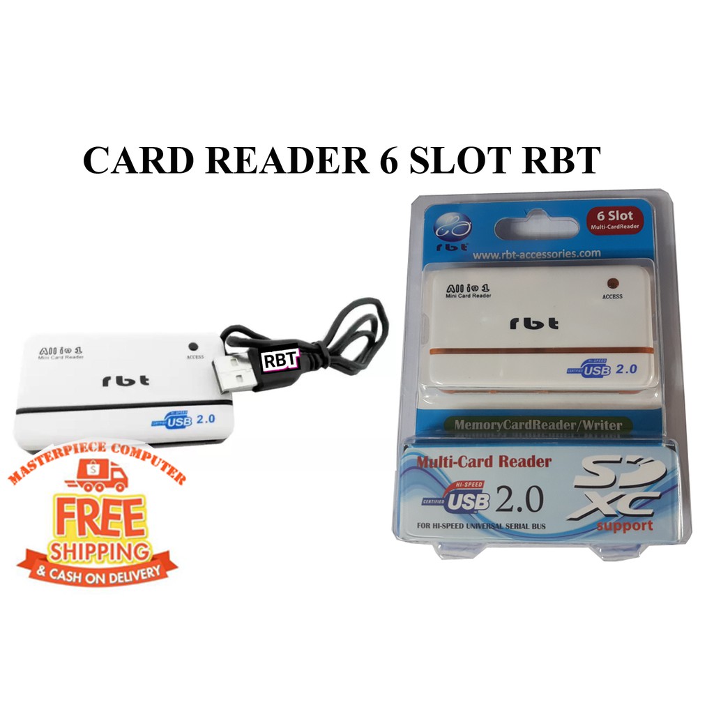 Jual CARD READER 6 SLOT RBT | Shopee Indonesia