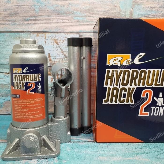 Jual DONGKRAK BOTOL HIDROLIK / HYDRAULIC JACK 2 TON - REL | Shopee ...
