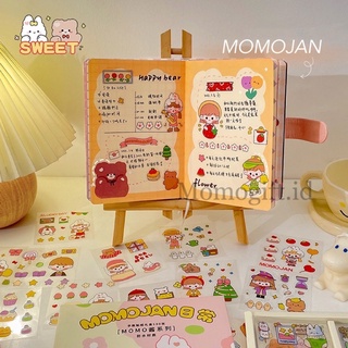 Jual Sticker Aesthetic DIY Dekor Buku Diary Motif Momojan - SA25 SA26 ...